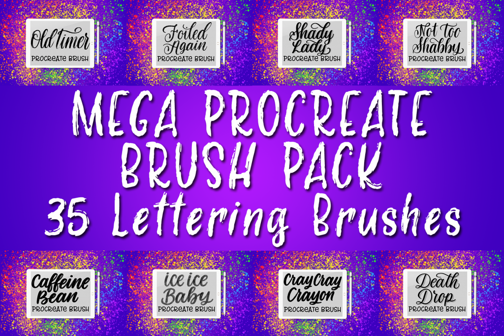 Mega Procreate Lettering Brush Pack Alexis Gentry